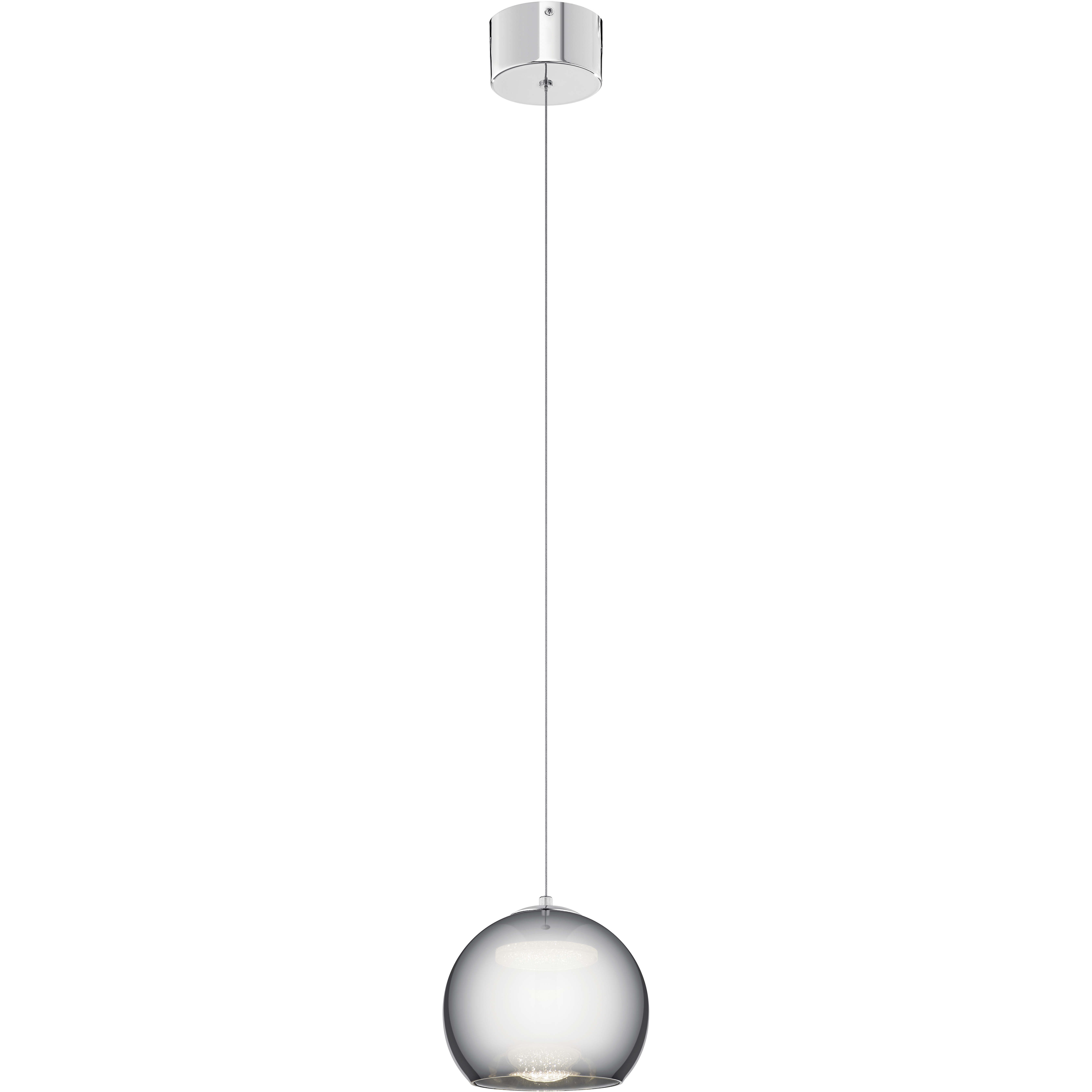Elan 83951 Rendo LED 7.75 inch Chrome Mini Pendant Ceiling Light