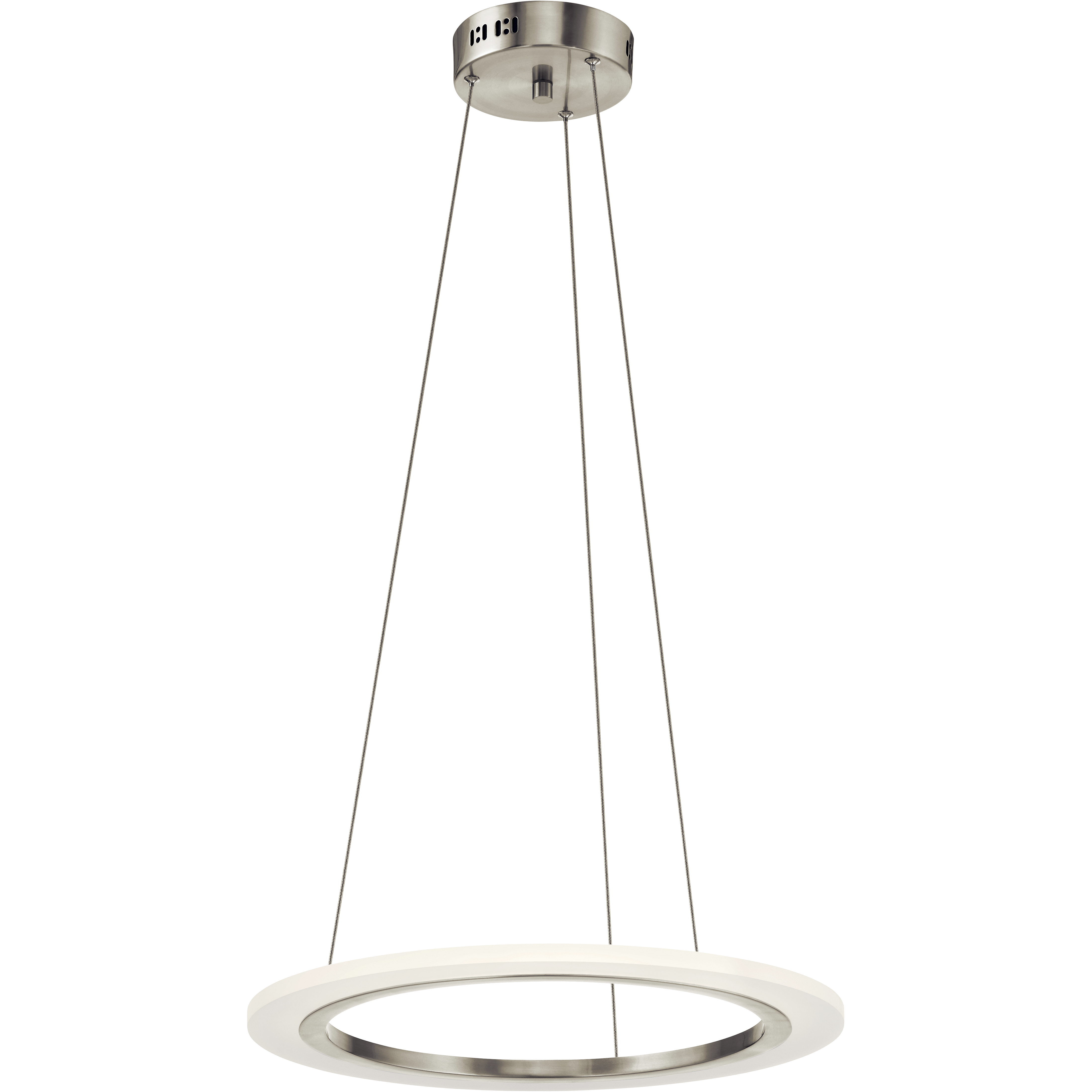 Elan 83671 Hyvo LED 19.5 inch Brushed Nickel Chandelier Ceiling Light